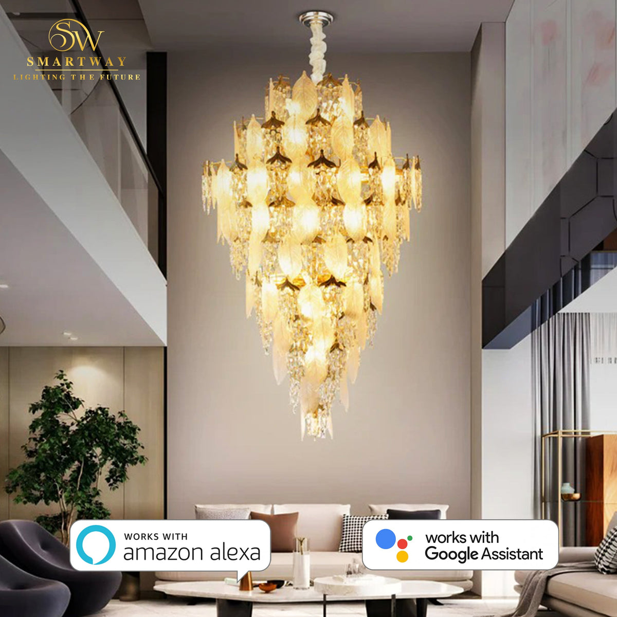 Double Height Chandelier | Smartway Lighting – Smartway Lighting