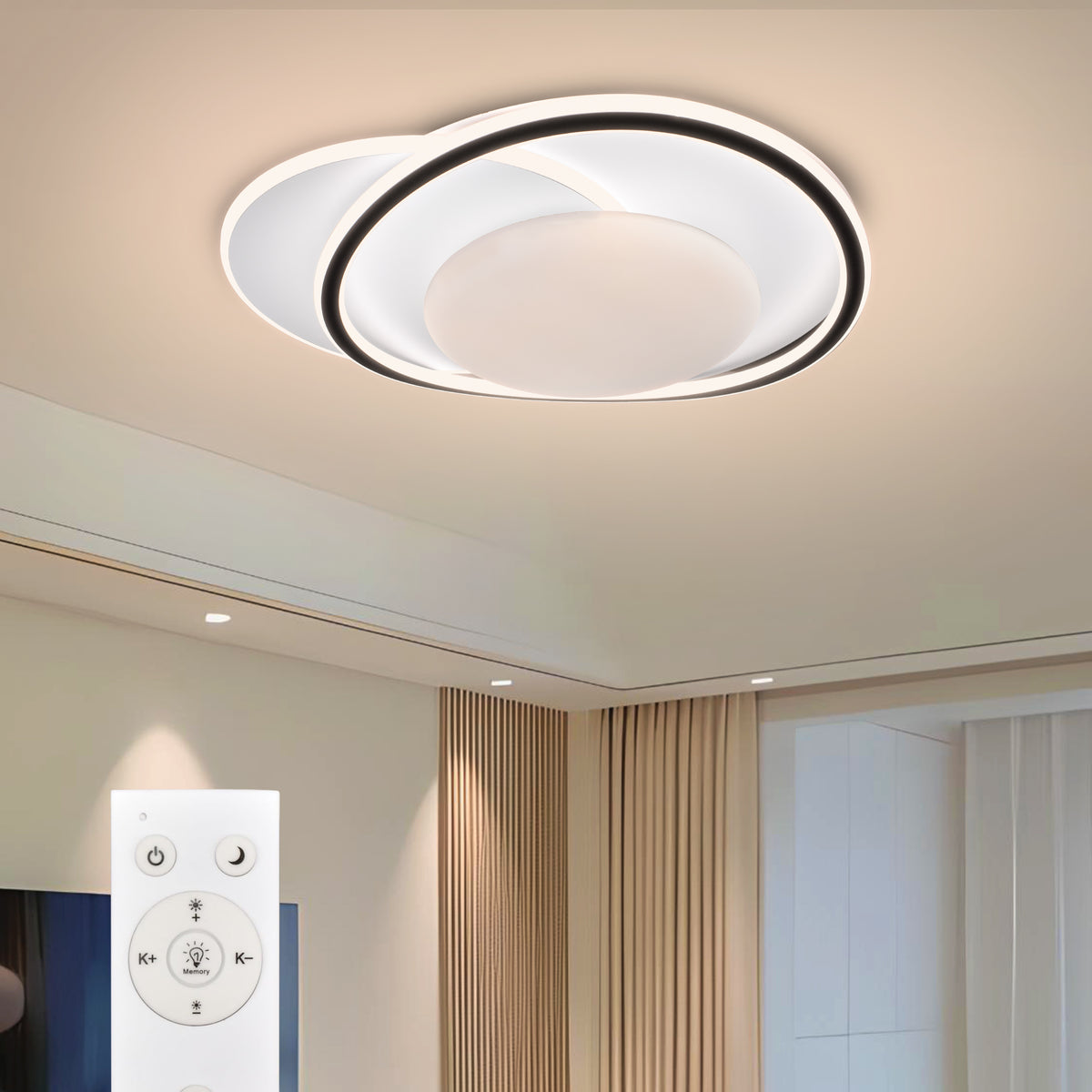 Nolan Smart Modern LED Ceiling Light | Smartway Lighting – Smartway Lighting