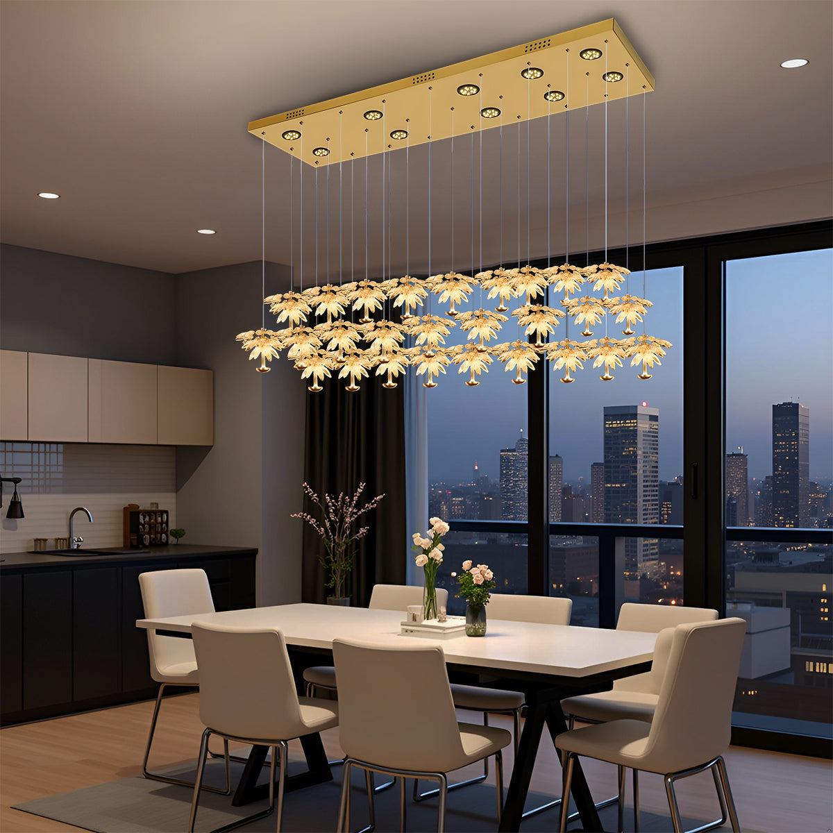 Velora Smart Voice LED Chandelier – Smartway Lighting