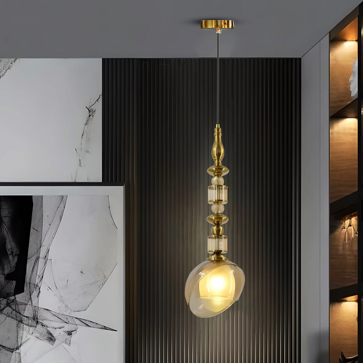 Spire Gold LED Pendant Lamp – Smartway Lighting