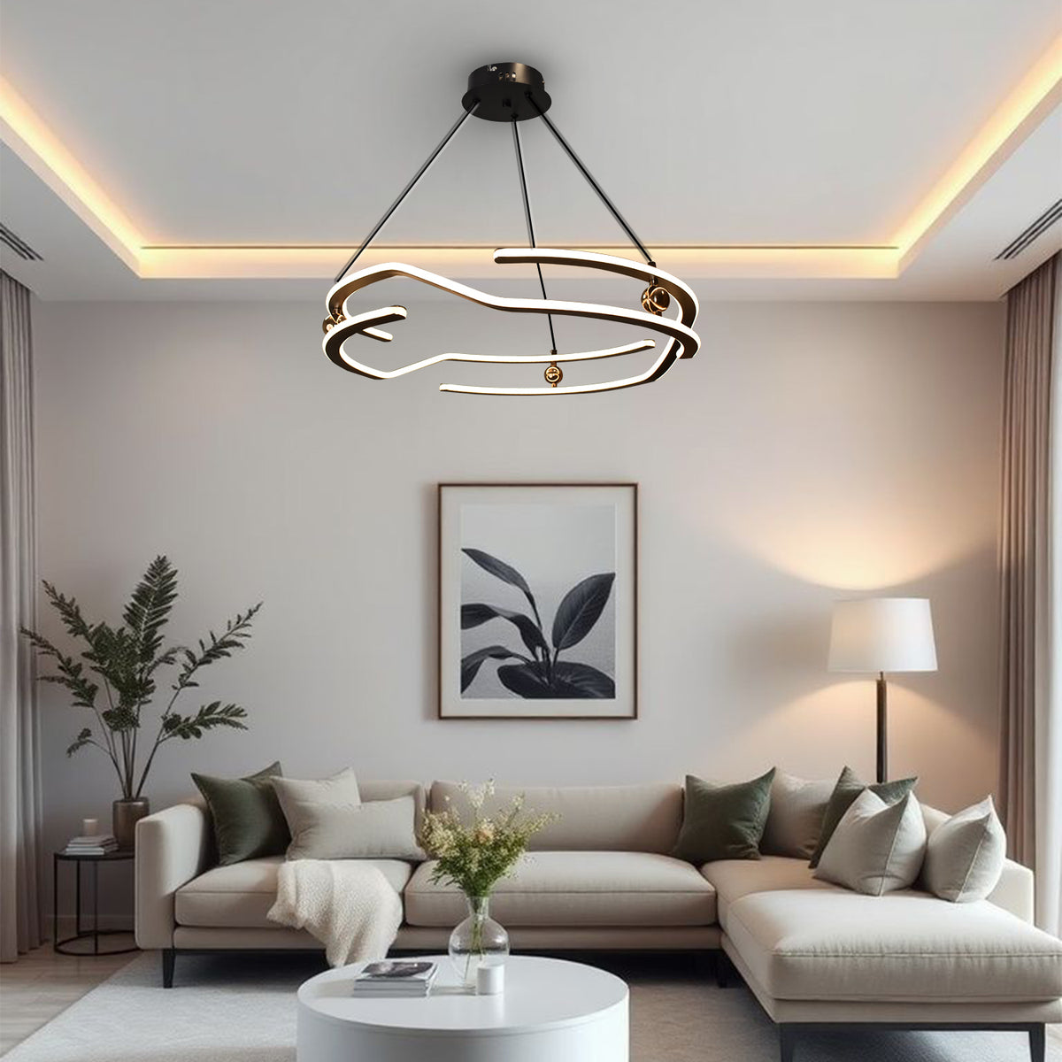 Quill Modern LED Chandelier – Smartway Lighting