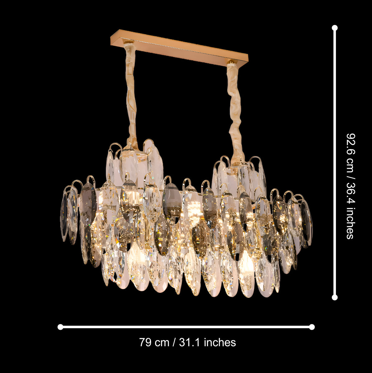 Florent LED Smart Voice Assist Chandelier | Smartway – Smartway Lighting