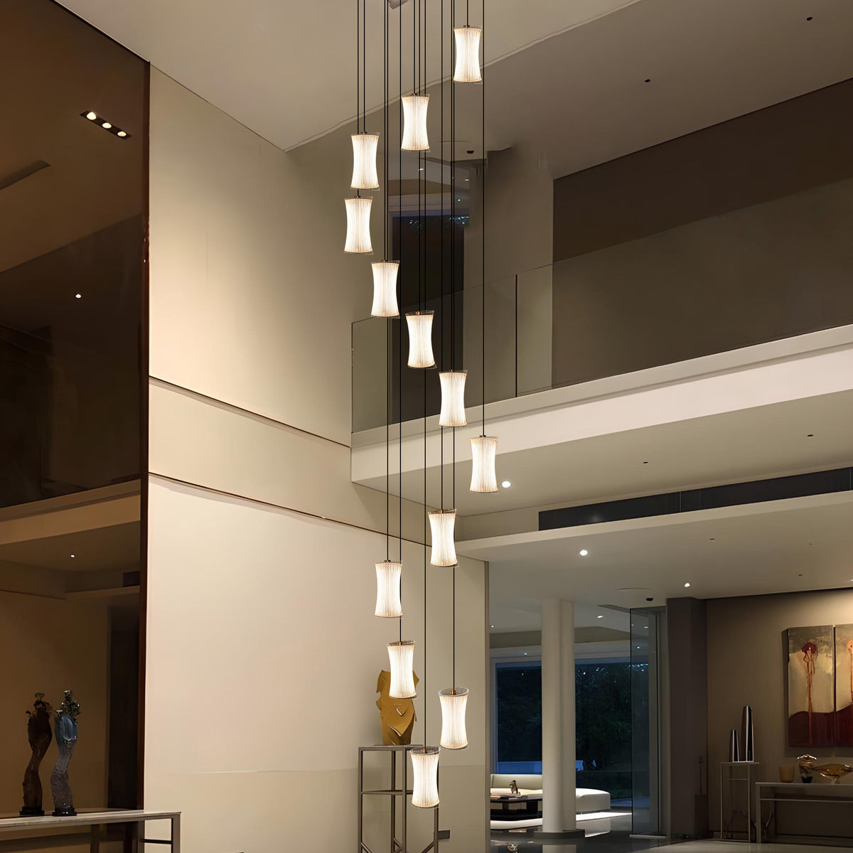Flynn Double Height Smart Modern LED Chandelier | Smartway – Smartway ...