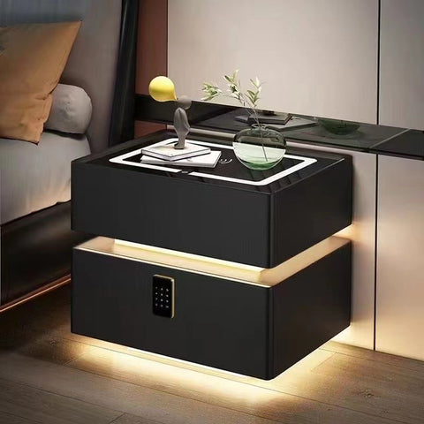 Idro Premium Floating LED Smart Bedside Table with Drawer – Smartway ...