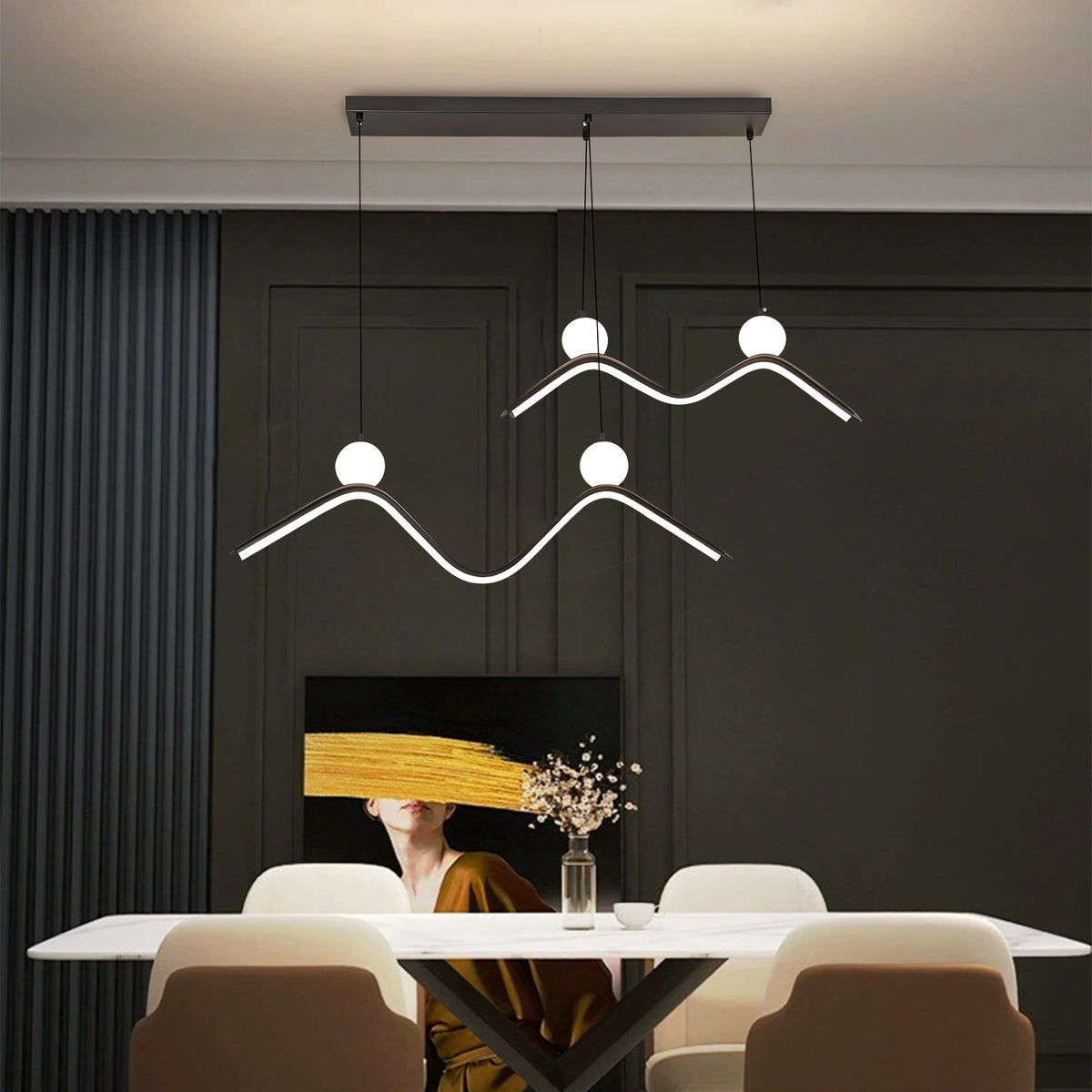 Sparkia Smart Voice LED Chandelier – Smartway Lighting