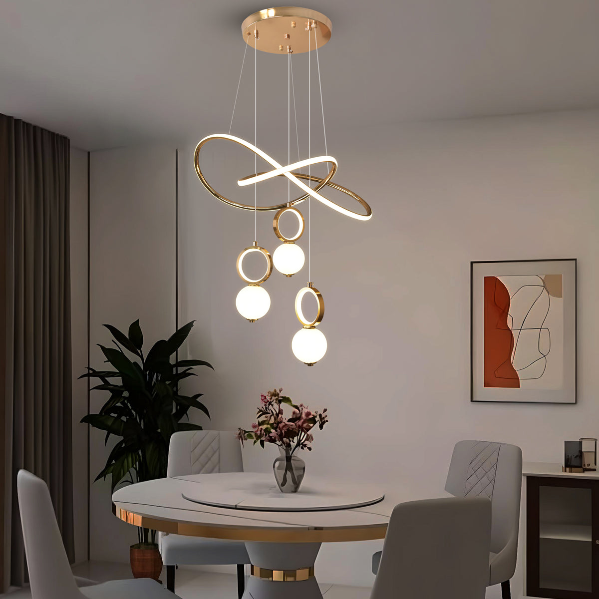 Todd Modern Smart LED Chandelier | Smartway Lighting – Smartway Lighting