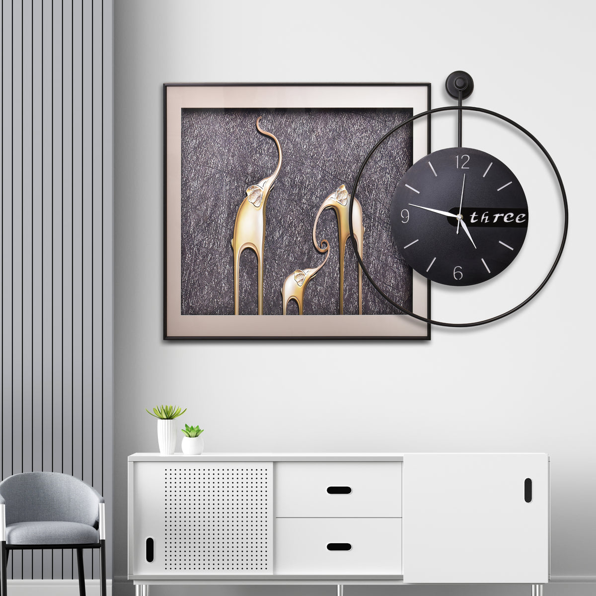 Trace Modern Wall Art Clock – Smartway Lighting