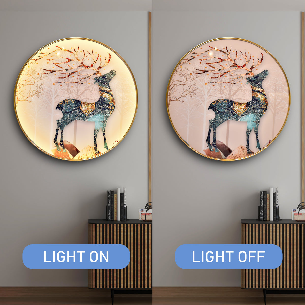 Fido Round LED Modern Wall Art | Smartway Lighting – Smartway Lighting